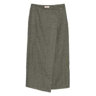 Herno Wickel-Midirock - - Skirts - Damen - Gr&uuml;n - M