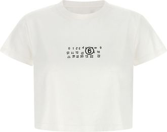 Maison Margiela MM6 Maison Margiela Wei&szlig;es Baumwoll-T-Shirt