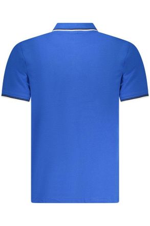 North Sails Poloshirt Herren Blaues Kurzarm-Poloshirt mit Kontrastdetails