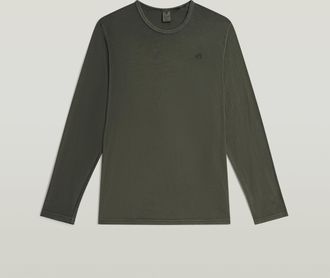 G-Star Garment Dyed Chest Logo T-Shirt - Grau - Herren