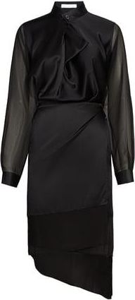 Helmut Lang Robe chemise foulard midi