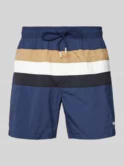 HUGO BOSS Relaxed Fit Badeshorts mit Label-Print Modell Louis