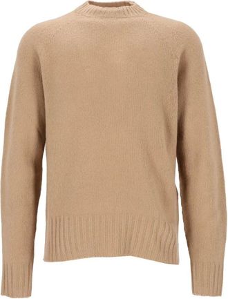 Tom Ford Homme, Pulls, Beige, Taille: 2XL Pull en cachemire bross&eacute; sans coutures &agrave; col rond