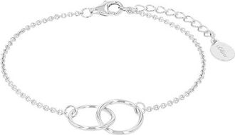 s.Oliver Bracelet en argent sterling 925/acier inoxydable pour femme, bracelet à motif, livré dans un coffret cadeau