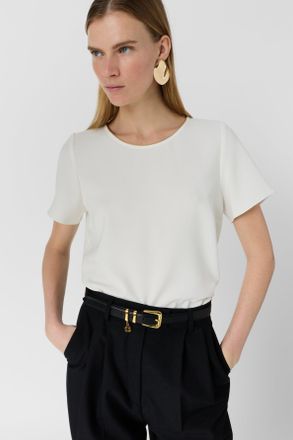 Gerard Darel Top fluide &agrave; liser&eacute; dor&eacute; - CIARA - Ecru