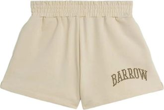 Barrow Barrow, Femme, Shorts, Beige, Taille: 40 FR Shorts logo Vita elasticizzata