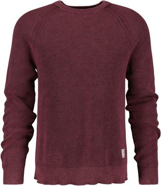GANT Rundhalspullover WASHED RIB C-NECK in verwaschener Optik