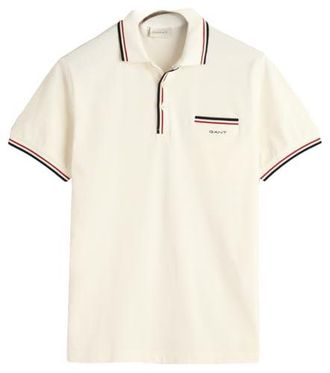 GANT 2-COL Tipping SS Pique Polo, Coquille doeuf, L Homme