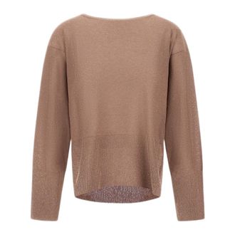 Herno Femme, Pulls, Brun, Taille: 38 FR Pull &agrave; appliqu&eacute;s de sequins