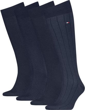 Tommy Hilfiger Kneehigh 4P Tin Giftbox M - lange Socken - Herren