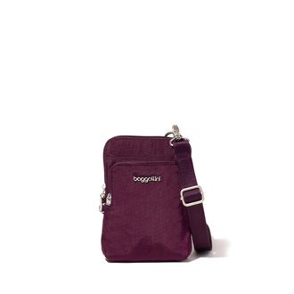 Baggallini Damen Securtex Anti-Diebstahl Activity Crossbody Bag, Mulberry