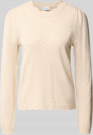 Vila Regular Fit Strickpullover aus Viskose-Mix Modell femi