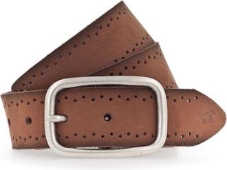 Mustang Jeans Ceinture en daim pour femme, cognac, 110 cm