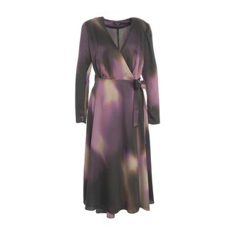 Guess Femme, Robes, Multicolore, Taille: 38 FR Midi Wrap Dress