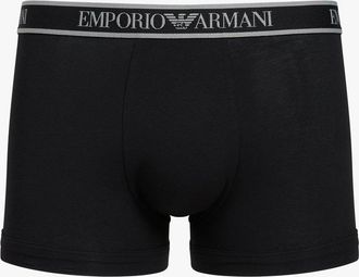 Emporio Armani Lot de trois boxers unis en coton m&eacute;lang&eacute;
