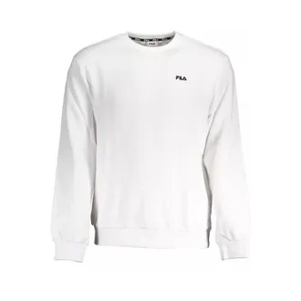 Fila Homme, Sweatshirts et sweats &agrave; capuche, Blanc, Taille: XS Pull en Coton Biologique Brod&eacute;