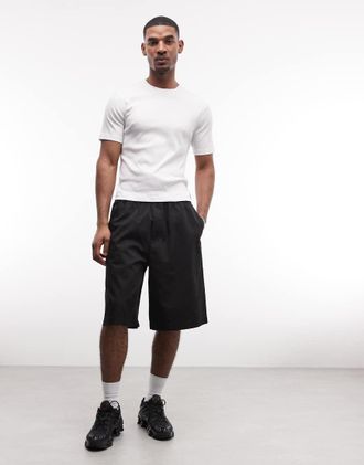 Weekday Short chino baggy - Noir