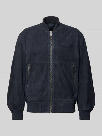 Boss Orange by Hugo Boss Regular Fit Bomberjacke aus reinem Ziegenleder Modell JONORVE
