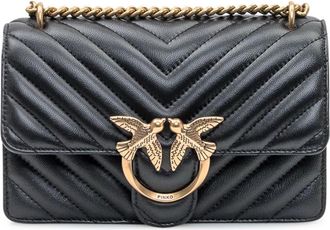 Pinko Pinko, Femme, Sacs, Noir, Taille: ONE Size Mini Love Bag One Chevron