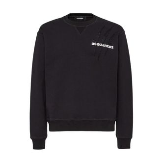 Dsquared2 Stylisches Sweatshirt - - Sweatshirts & Hoodies - Herren - Schwarzk - L
