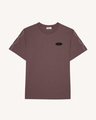 Faguo T-shirt large violet gris&eacute;