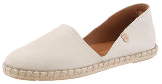 Verbenas Espadrille VERBENAS, Damen, Gr. 37, wei&szlig;, Veloursleder, unifarben, Schuhe Espadrille, Strandschuh, Sommerschuh, Loafer aus Veloursleder