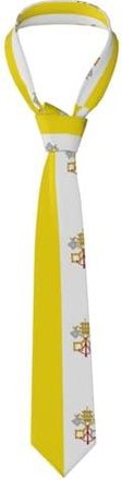 Generic Cravate Drapeau De L&Eacute;glise Catholique Romaine Formelle Cravates &Eacute;l&eacute;gant Cravate DAffaires Pour L&Eacute;cole Remise De Dipl&ocirc;me Accessoires