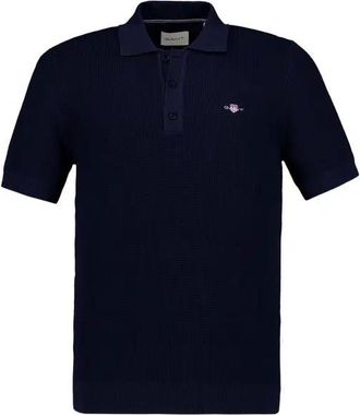 GANT Herren Polo-Shirt blau Baumwoll
