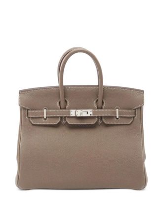 Hermès 2021 Togo Birkin Retourne Handtasche 25cm - Braun