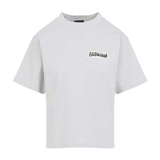 Balenciaga Masking Tape T-shirt - - Tops - Damen - Wei&szlig; - S