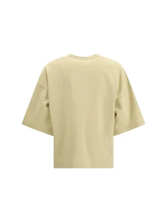 Forte_Forte Womens Oversized Cotton Jersey T-Shirt Sand T-Shirts And Polos