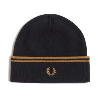 Fred Perry Beanie aus Wolle - - Accessories - unisex - Schwarzk - ONE SIZE