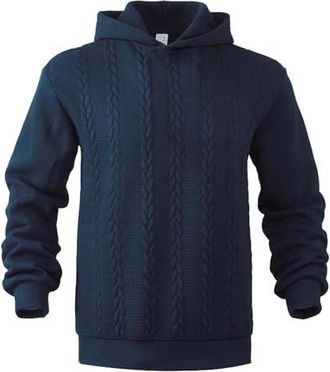 Generic Sweat a Capuche Homme Hooded Sweatshirt Sweats &agrave; Capuche Unicolore Homme pour lAutomne et lhiver, Mode D&eacute;contract&eacute;e avec Manches Longues