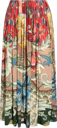 Farm Rio Lunar Boho Midi Rock - - Skirts - Damen - Mehrfarbig - S