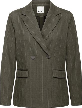 Ichi Ichi - Rosin Jacquard Stripe - Femme - Vestes - Vert - Taille: 36 FR