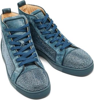 Christian Louboutin baskets Rantus Orlato à paillettes - Bleu