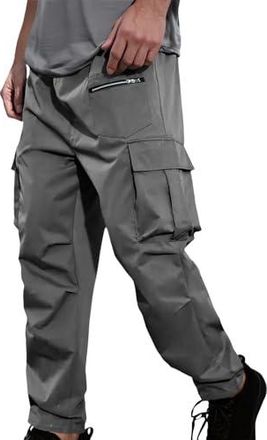 Generic Jogging Homme Pantalon Jogging Homme Pantalon Survetement Homme Confortable Classique - Cargo Outdoor Homme avec Poches Utilitaires - Taille &Eacute;lastique