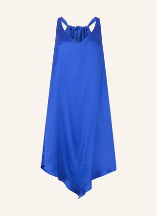Helene Galwas Tr&auml;gerkleid Aus Flie&szlig;ender Satinseide Ilka blau