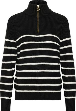 Kaffe KAlioa Rei&szlig;verschluss-Pullover - - Knitwear - Damen - Schwarzk - 2XL