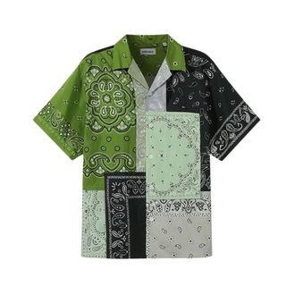 Kenzo Homme, Chemises, Multicolore, Taille: XS Cotton Pattern Shirt
