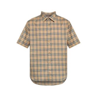 Burberry Radmar Check Shirt - - Shirts - Herren - Beige - M