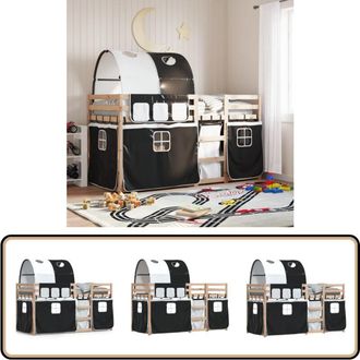 vidaXL Lit superposé sans matelas 75x190 cm bois de pin massif - Lit Superpose - Lit Enfant - Meuble Enfant - Literie Enfant - Cadre Lit