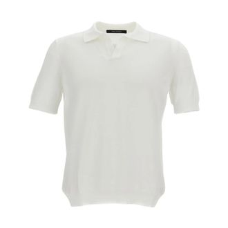 Tagliatore Polo Shirts - - Tops - Herren - Wei&szlig; - S