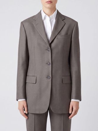Tagliatore Einreihiger Blazer aus Schurwolle mit fallendem Revers