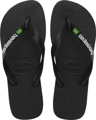Havaianas Brasil, Bequem und langlebig Badelatschen, Hommage an die Fu&szlig;ballweltmeisterschaft 1998, Riemen mit Brasilien-Flagge, rutschfeste Sohle mit Brasilien-