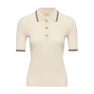 Moncler Pulls &agrave; col rond - Femme - Pulls - Blanc - Taille: 38 FR