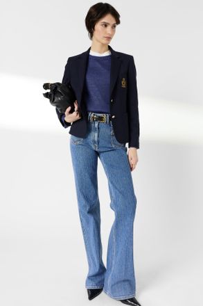 Gerard Darel Pull col rond en lin - LAURANNA - Indigo