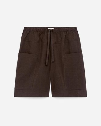 Arket Shorts Mit Aufgesetzten Taschen -Braun