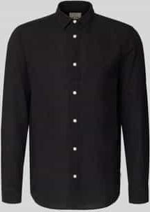 Only & Sons Slim Fit Freizeithemd aus Baumwoll-Leinen-Mix Modell CAIDENLS SOLID