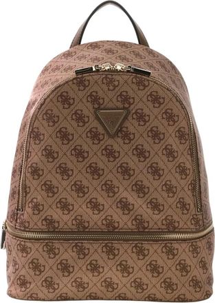Guess Adrian Logo Rucksack mittelgro&szlig; - - Bags - Damen - Braun - ONE SIZE